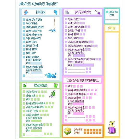 Stik List | Storage & Organization | Stik List Cleaning Checklist ...